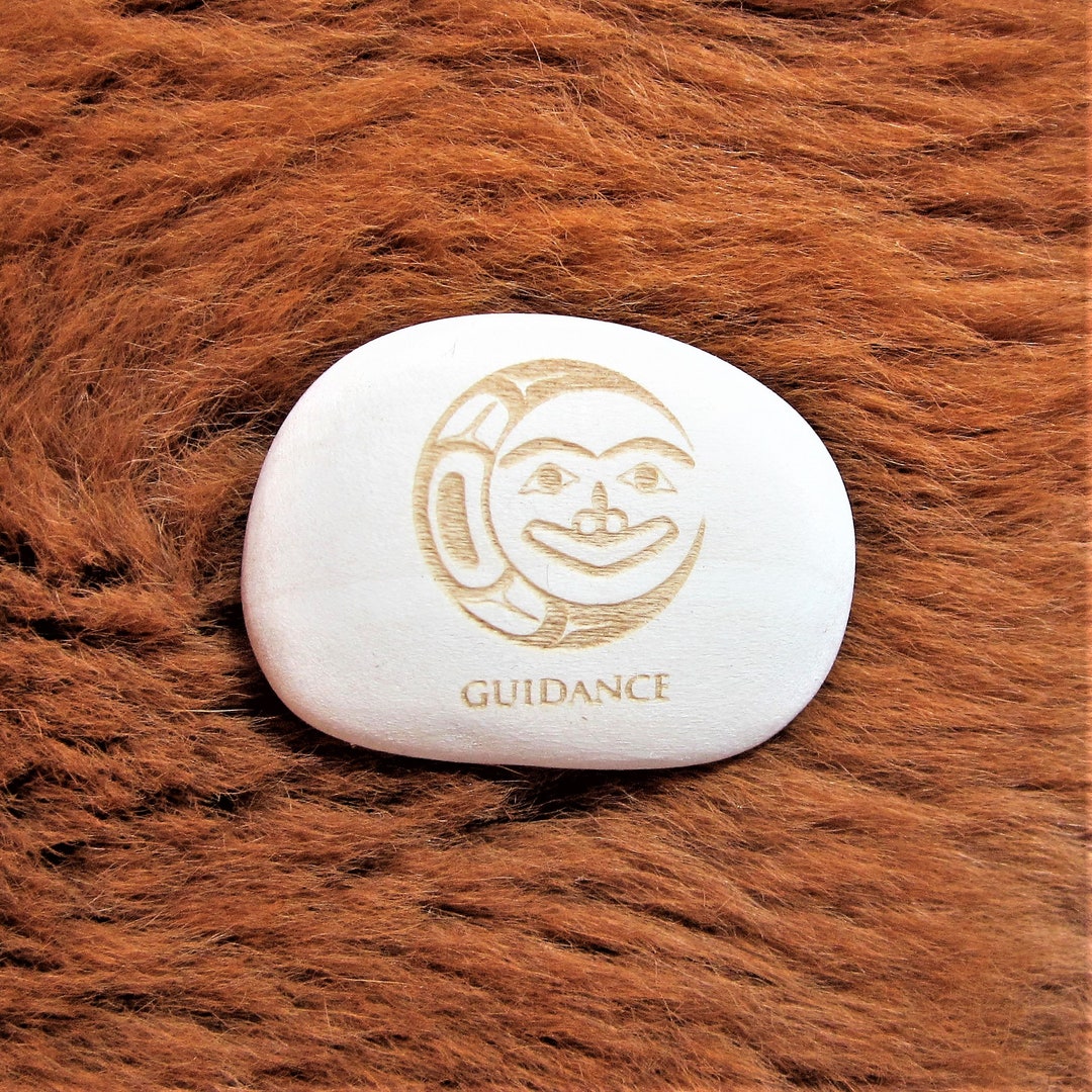 Haida First Nation 'moon- Guidance' Wooden Totem Pocket Spirit Pacific ...