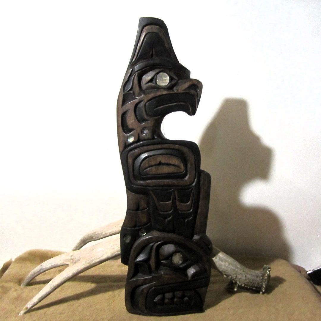 Nuu Chah Nulth First Nation 'thunderbird & Killer Whale ' Carving ...