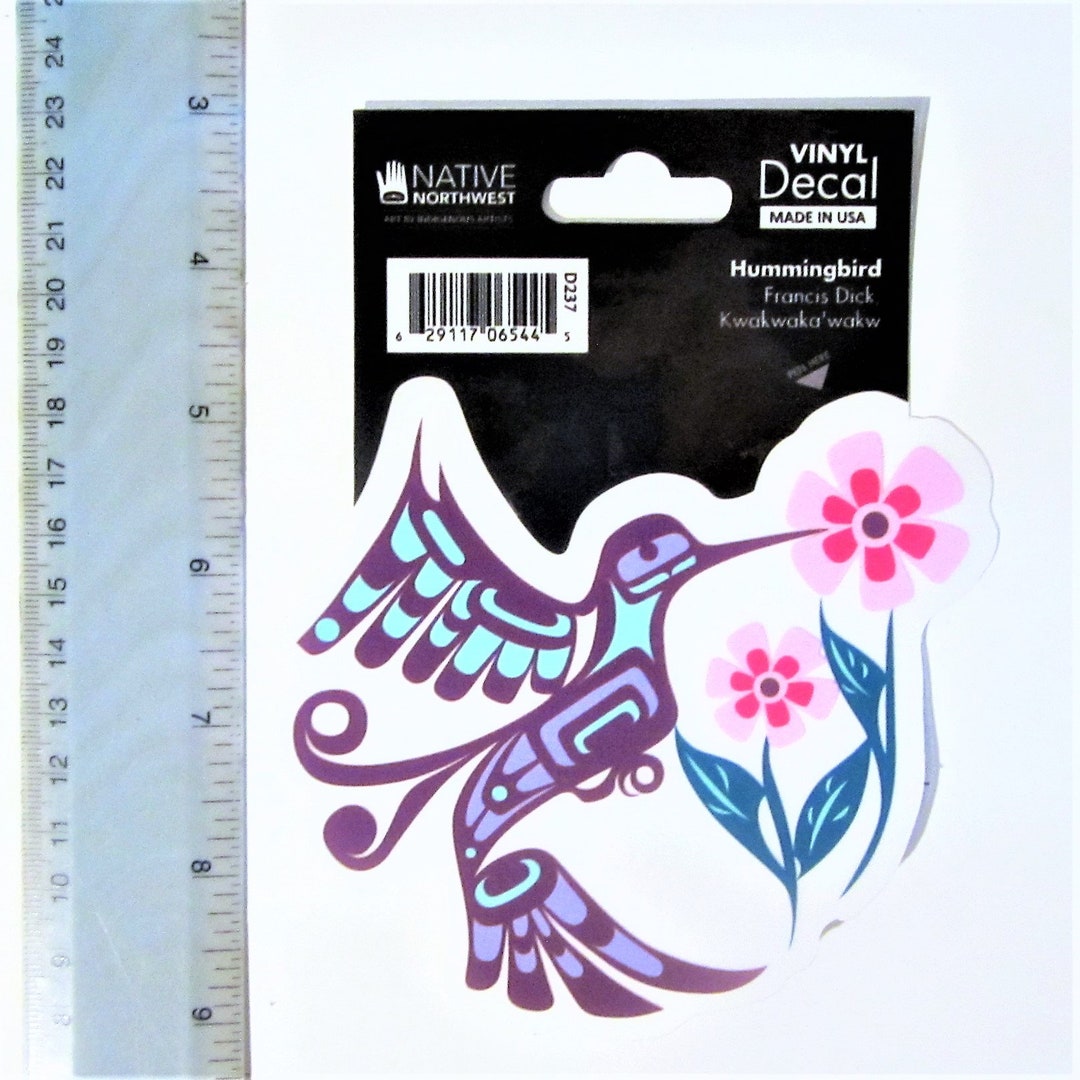 Kwakiutl First Nation 'hummingbird' Vinyl Sticker Decal Pacific North ...