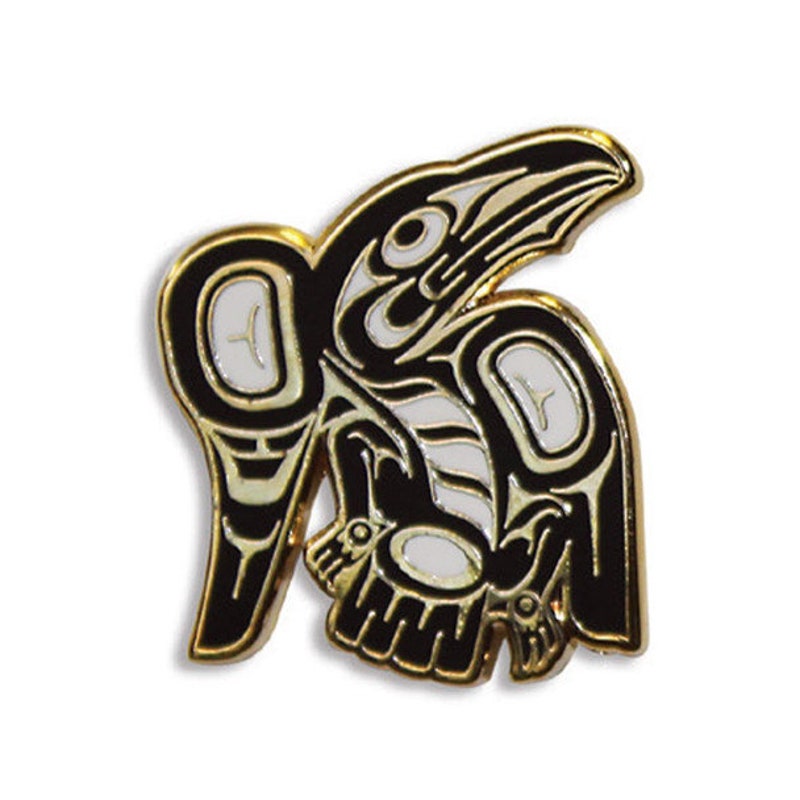 Raven Enamel Pin - Etsy