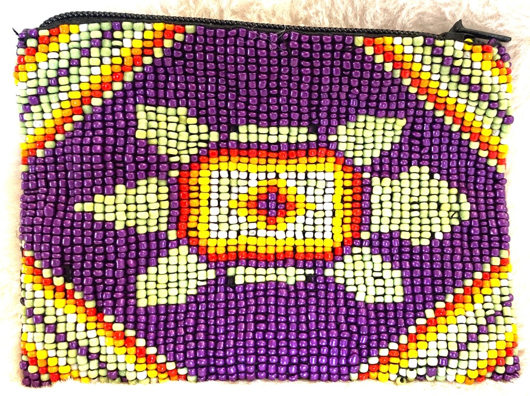 Anishinaabe First Nation Beaded ' Turtle' Coin Change Purse Eastern ...