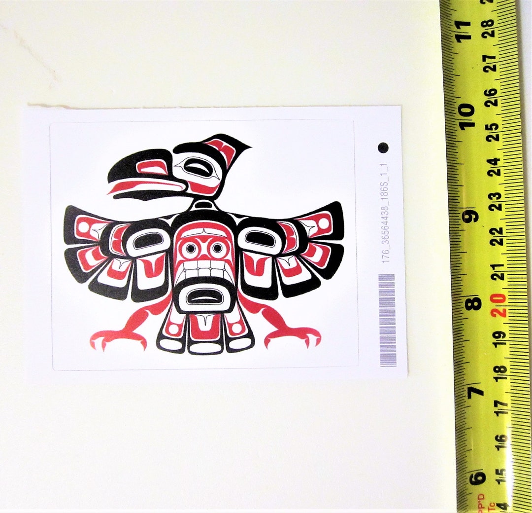 First Nations 'raven' Sticker Decal Pacific North West Coast Native ...