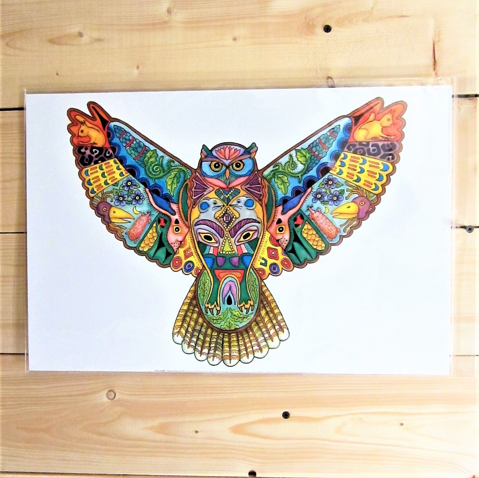 Cherokee First Nation 'owl' Contemporary South Eastern - Etsy