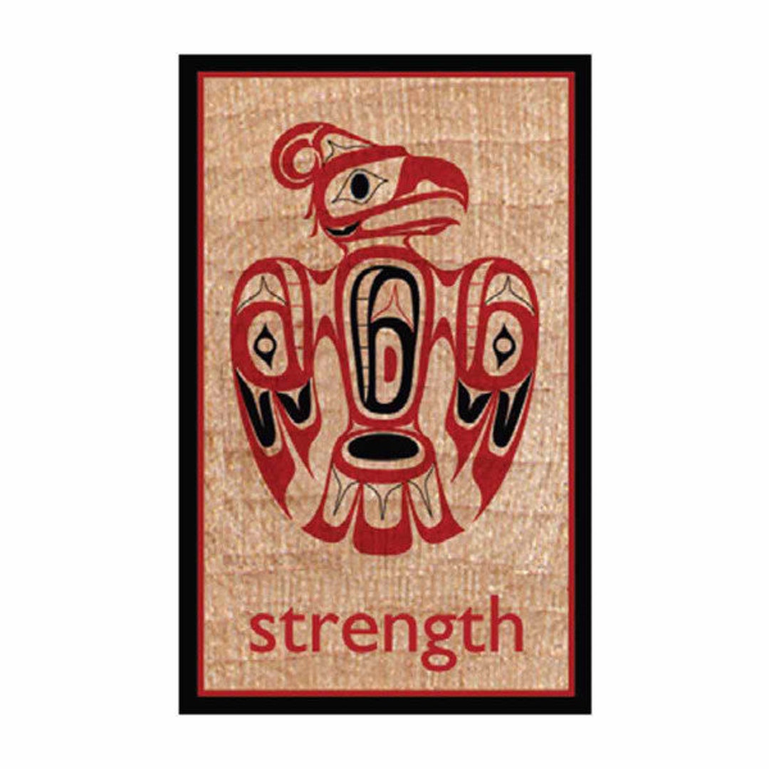 Haida First Nation 'thunderbird Strength' Stick on Fridge Wood Magnet ...