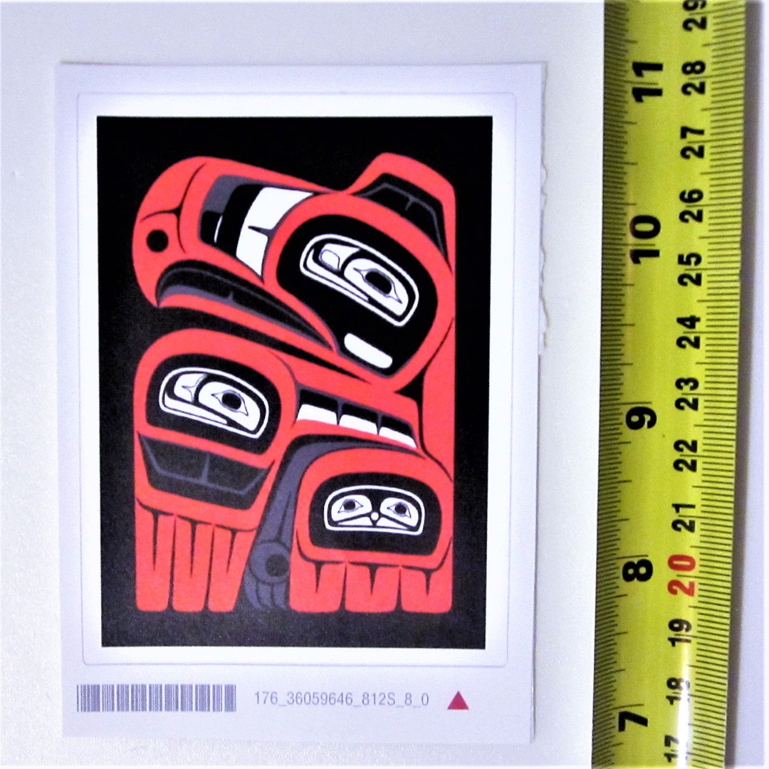 First Nations 'haida Eagle' Sticker Decal West Coast Native Indigenous ...
