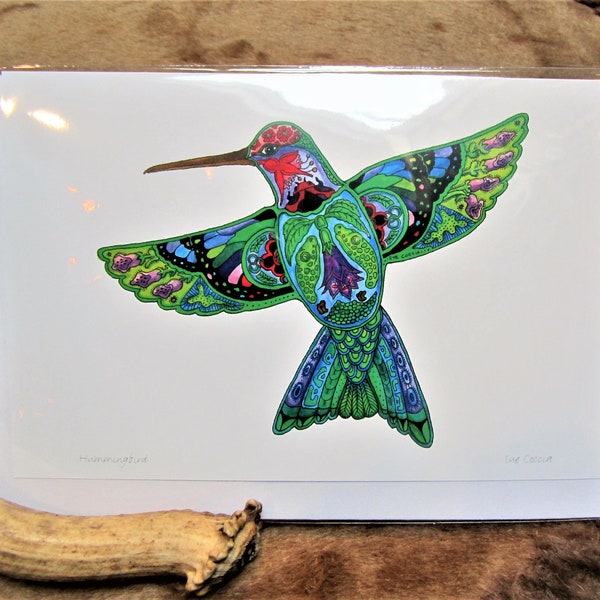 Native Hummingbird Art - Etsy