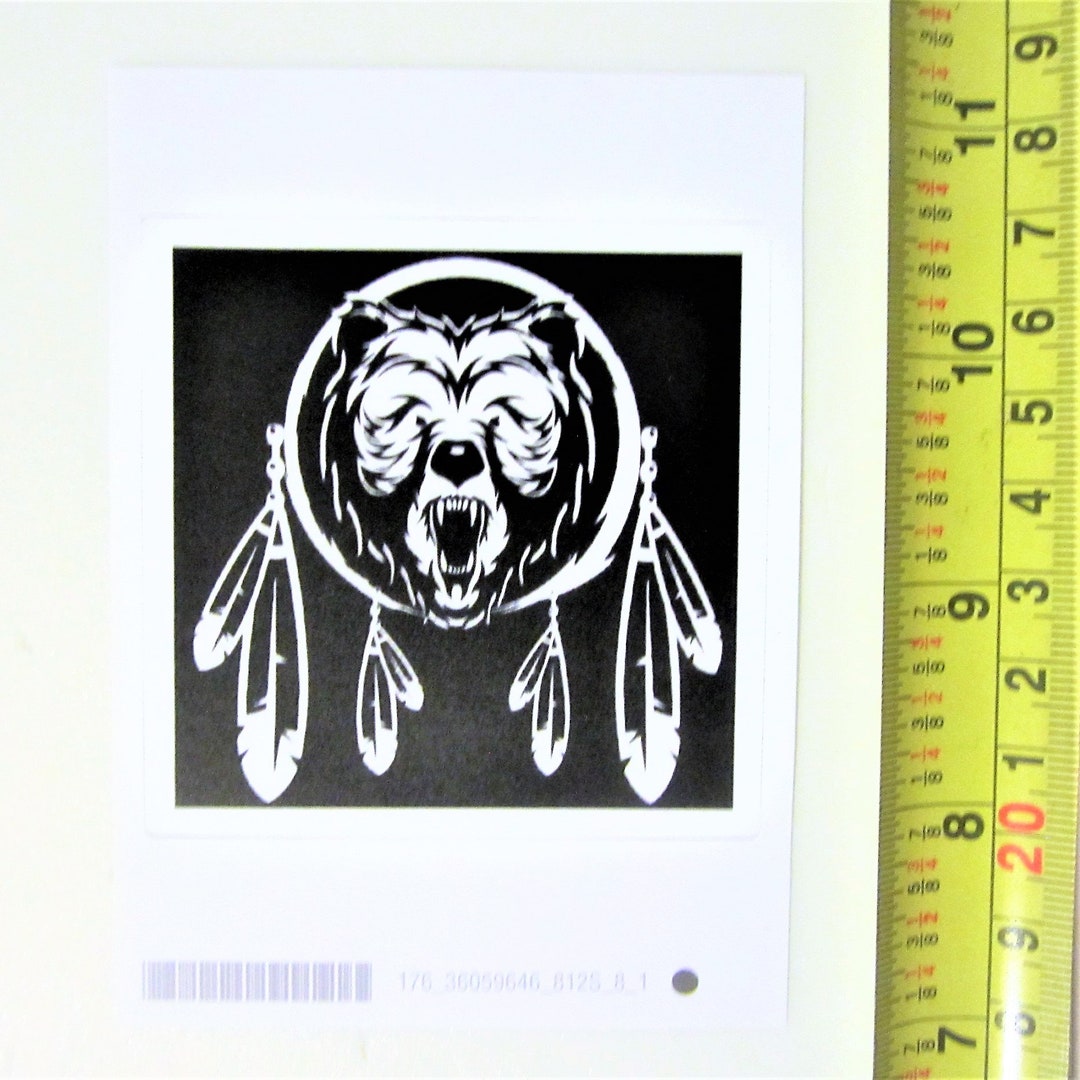 First Nations 'grizzly Bear Spirit' Sticker Decal West Coast Native ...