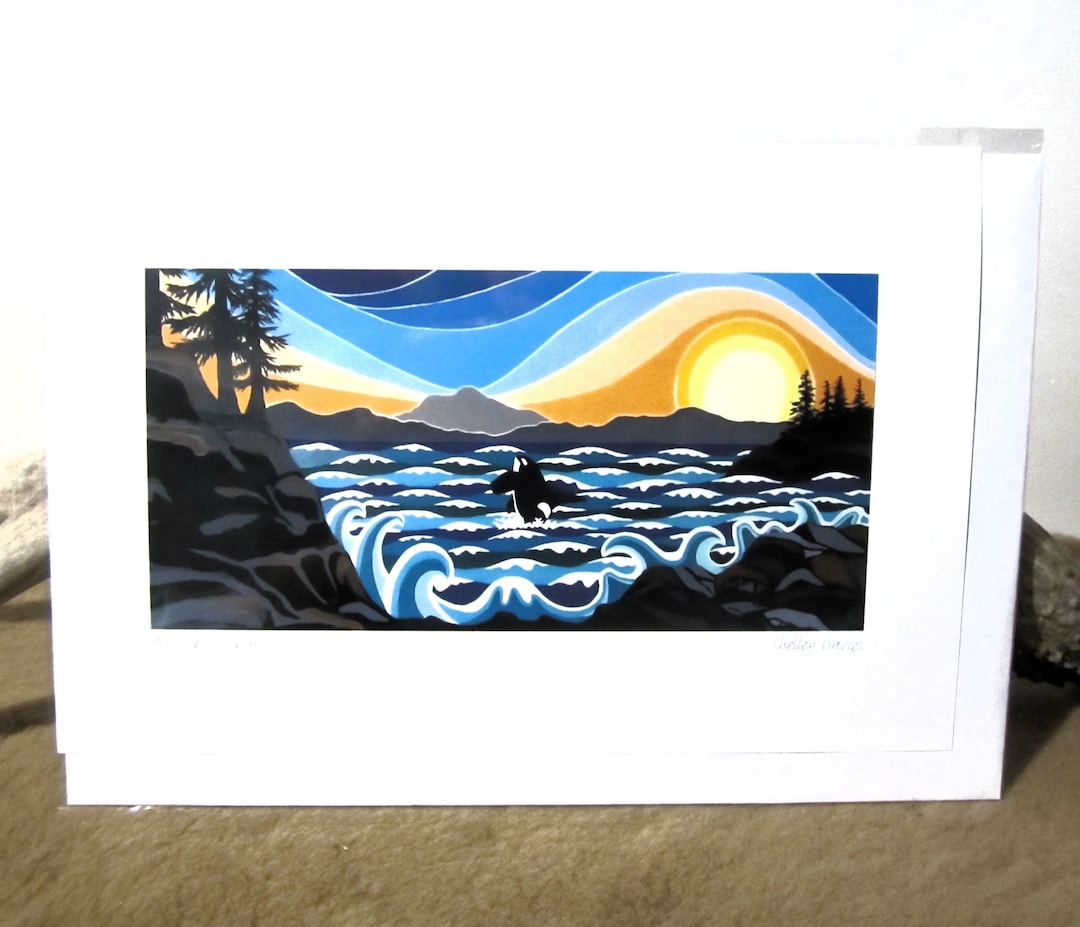 Coast Salish First Nation 'A Lucky Glimpse' Pacific North West Native ...