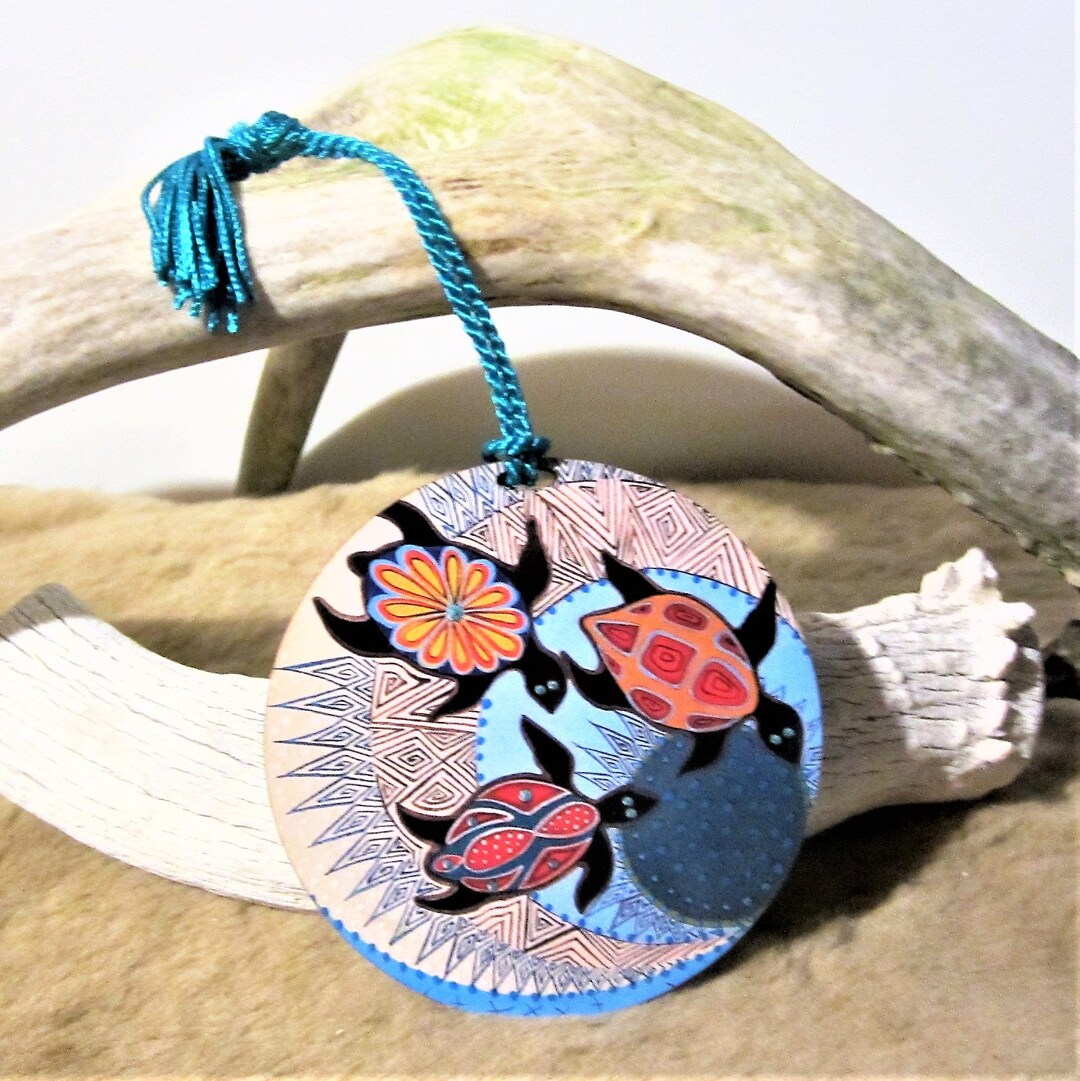 Navajo Pueblo First Nation 'okuu - Turtle' Hanging Ornament South ...