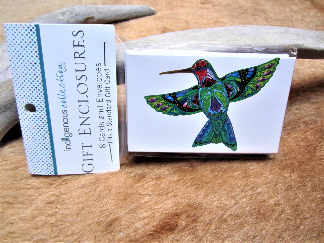 Cherokee First Nation 'hummingbird' Small Gift Enclosures Set of 8 ...