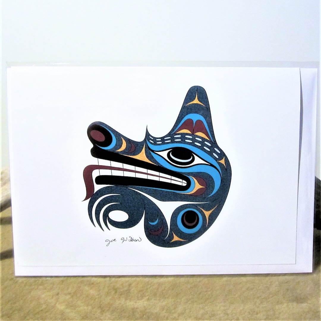 Coast Salish First Nations ''the Wolf'' Pacific North West Native ...