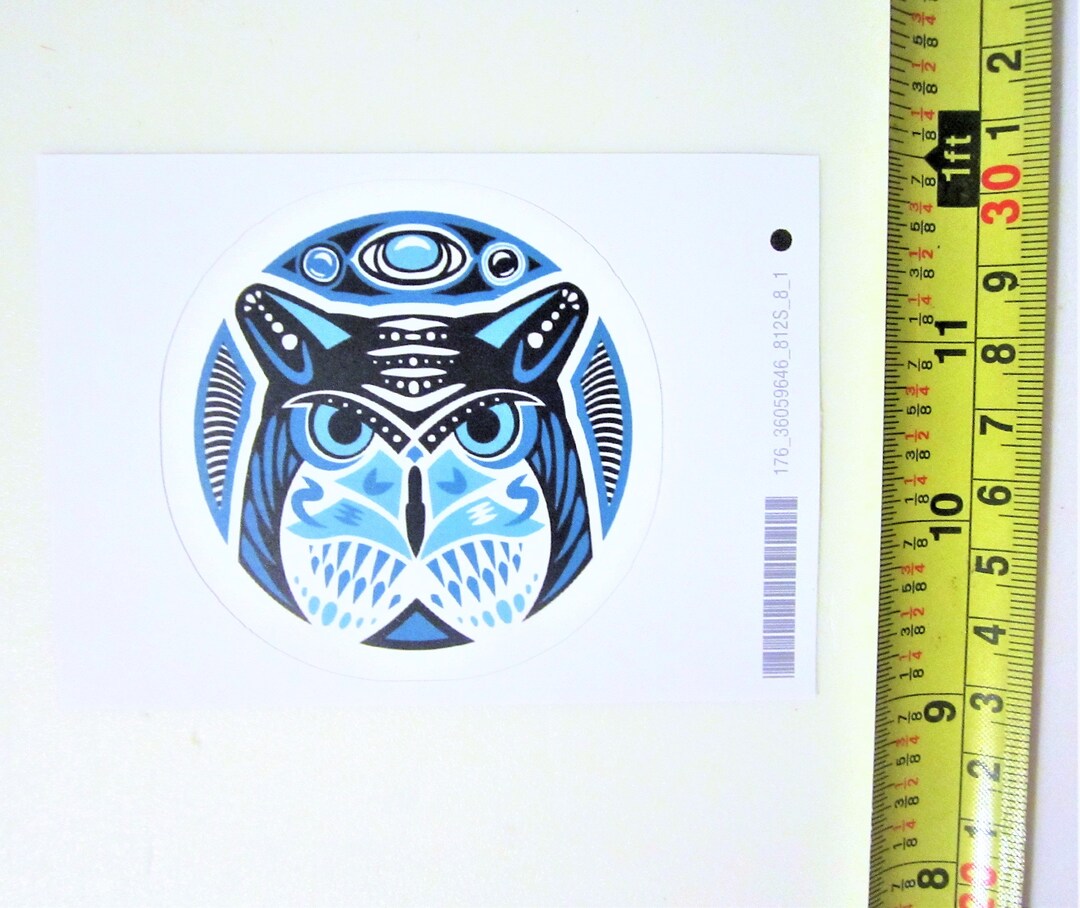 First Nations 'owl Spirit' Sticker Decal West Coast Native Indigenous ...