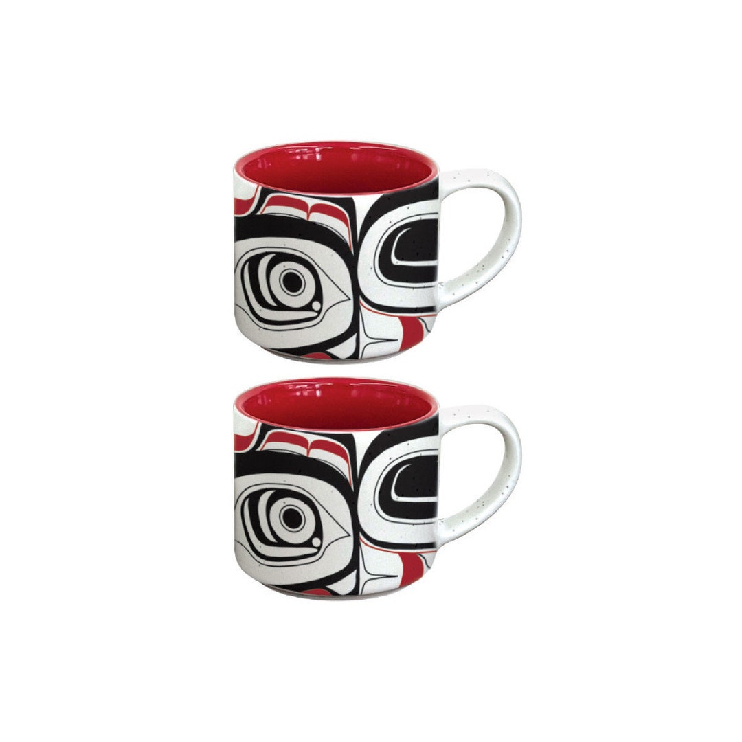 Tsimshian First Nation Set of 2 ''matriarch Bear'' Ceramic Espresso ...