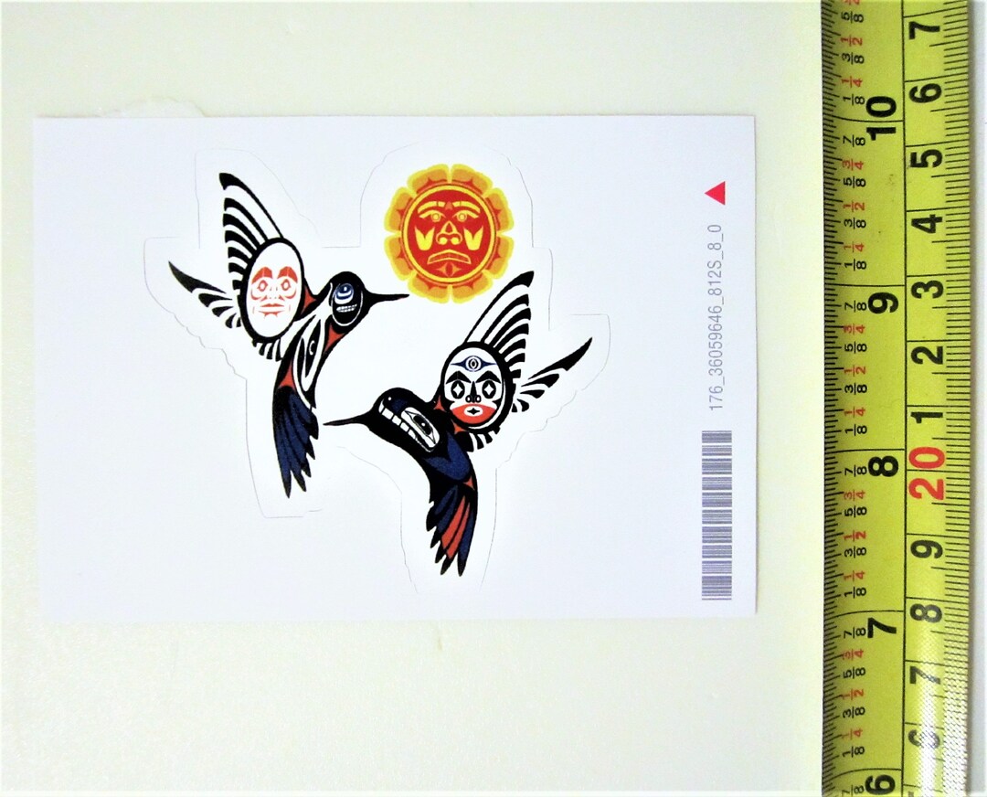 First Nations ''hummingbirds'' Sticker Decal Native West Coast ...