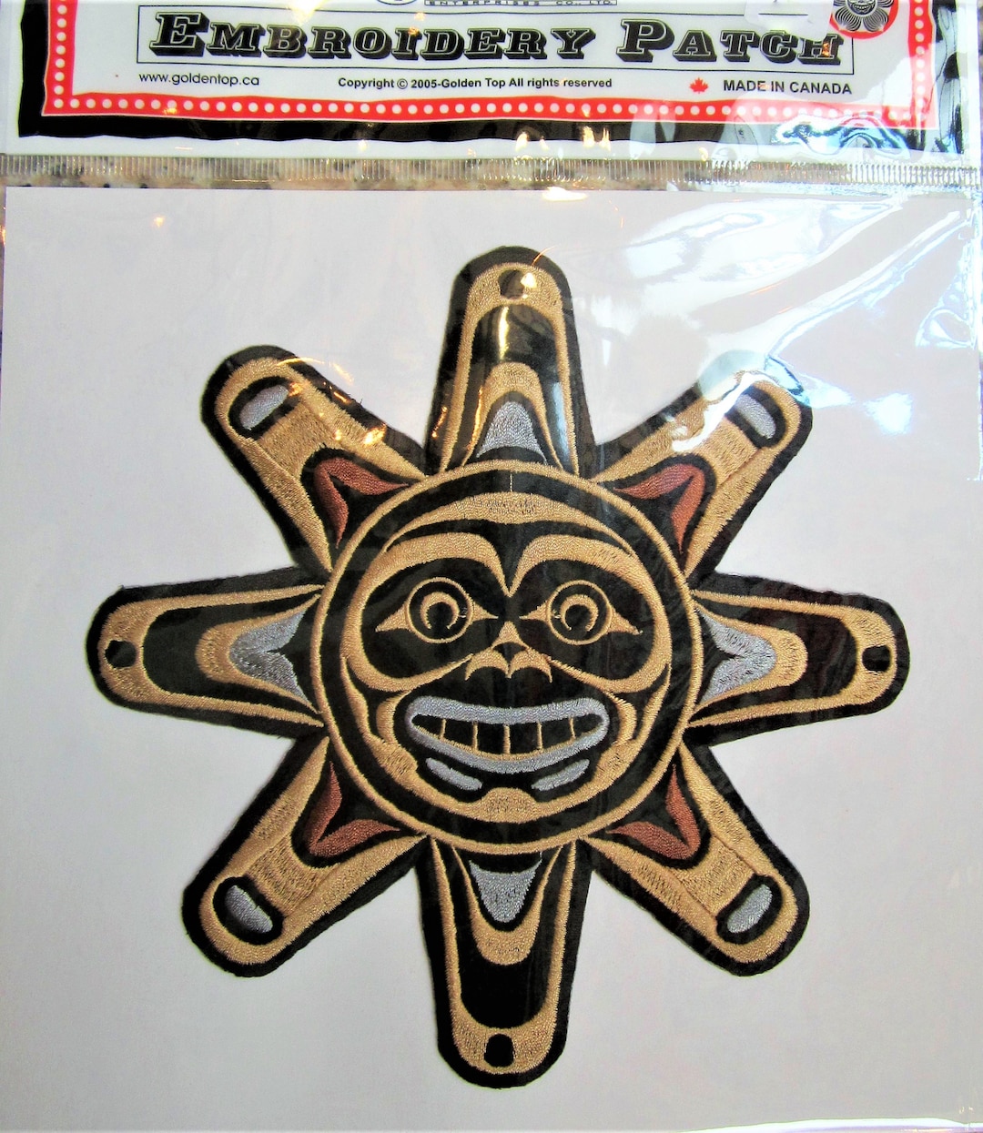 Haida First Nations 'sun' Large Embroidered Patch Pacific North West ...