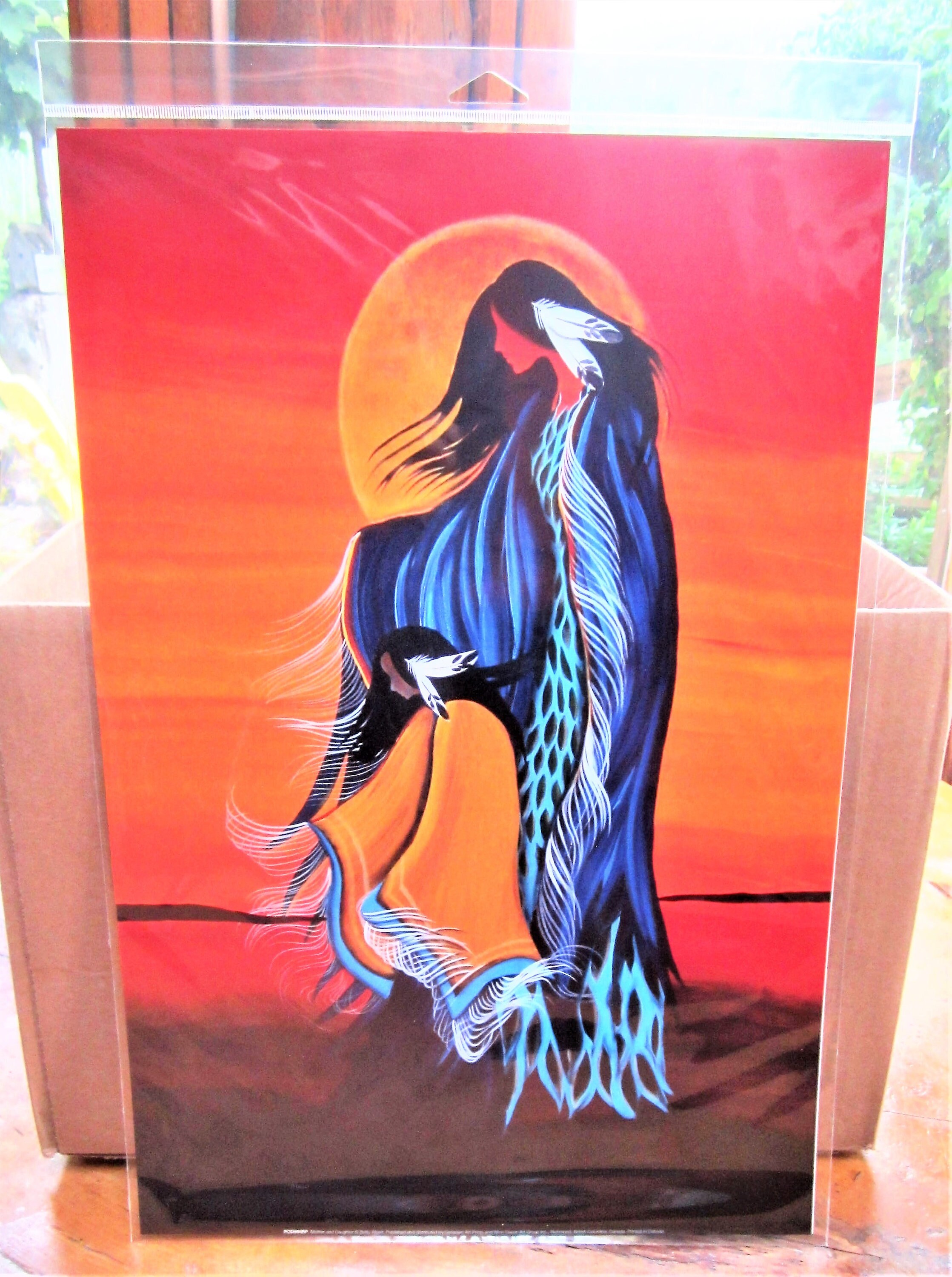 Cree First Nation 'mother and Daughter' Contemporary Sub Arctic Native ...