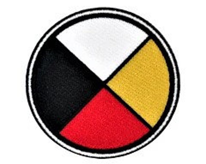 First Nations 'medicine Wheel' Iron on Embroidered Patch Great Plains ...