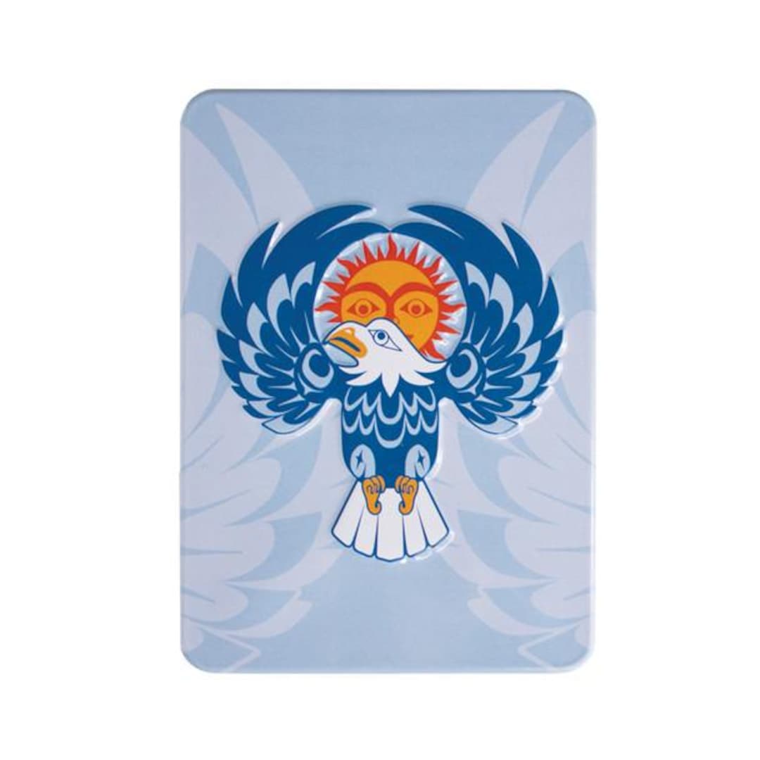Coast Salish First Nation 'eagle Sun' Embossed Metal Fridge Magnet ...