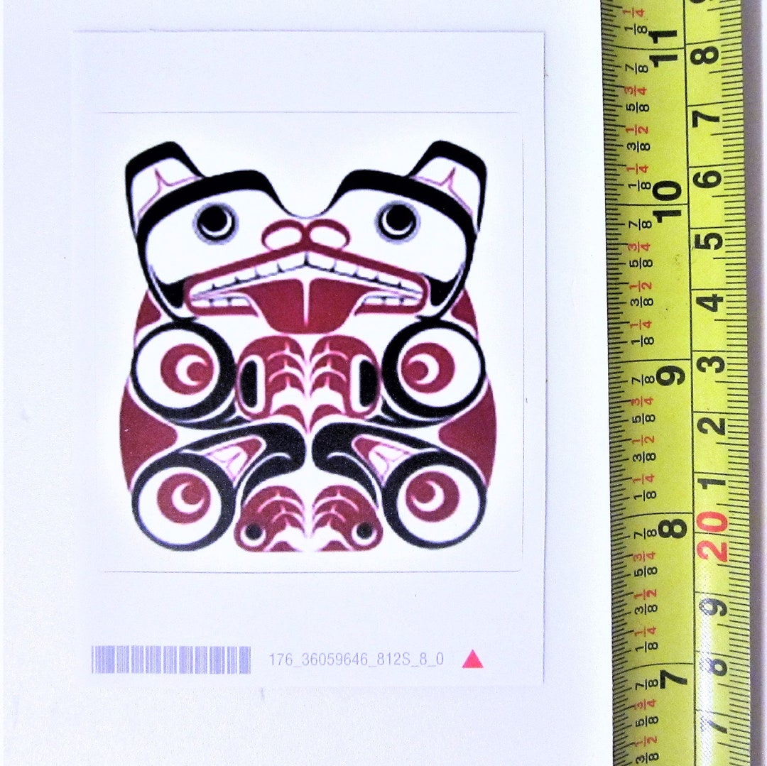 First Nations ''bear'' Sticker Decal West Coast Native Indigenous Art ...