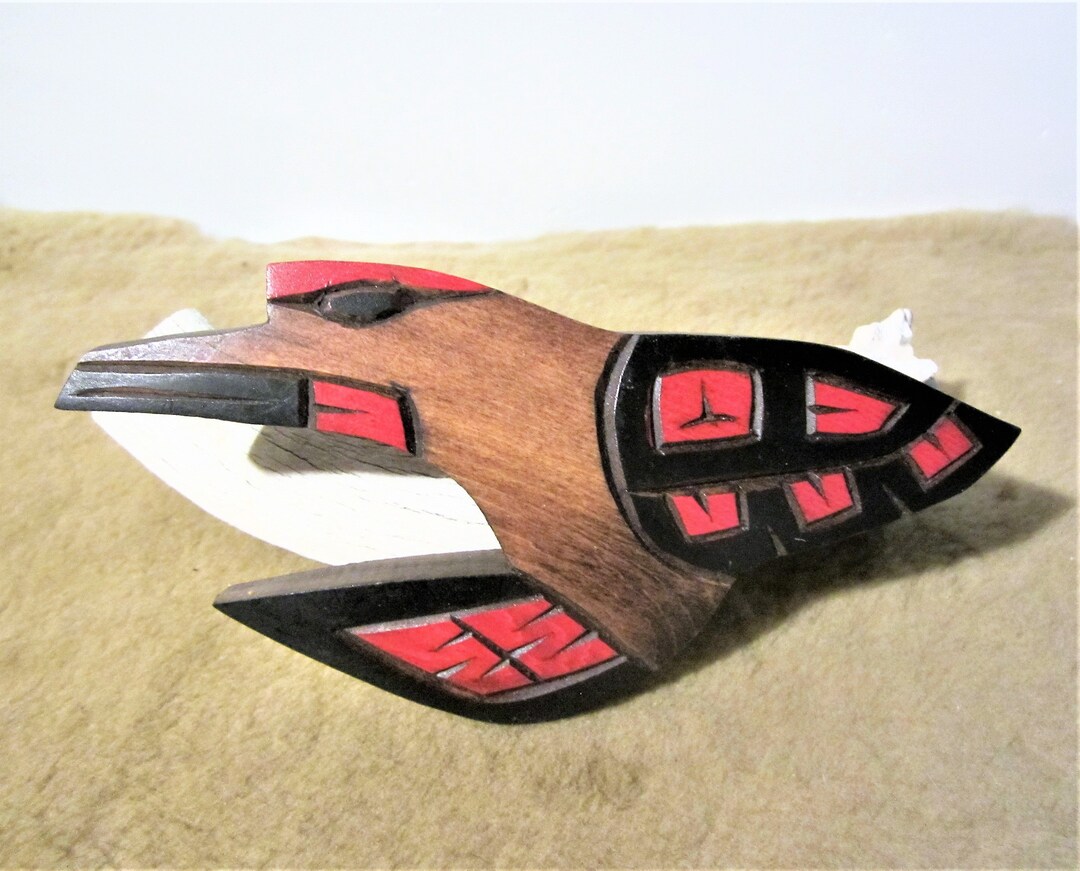 Coast Salish First Nation 'hummingbird' Cedar Carving Pacific North ...