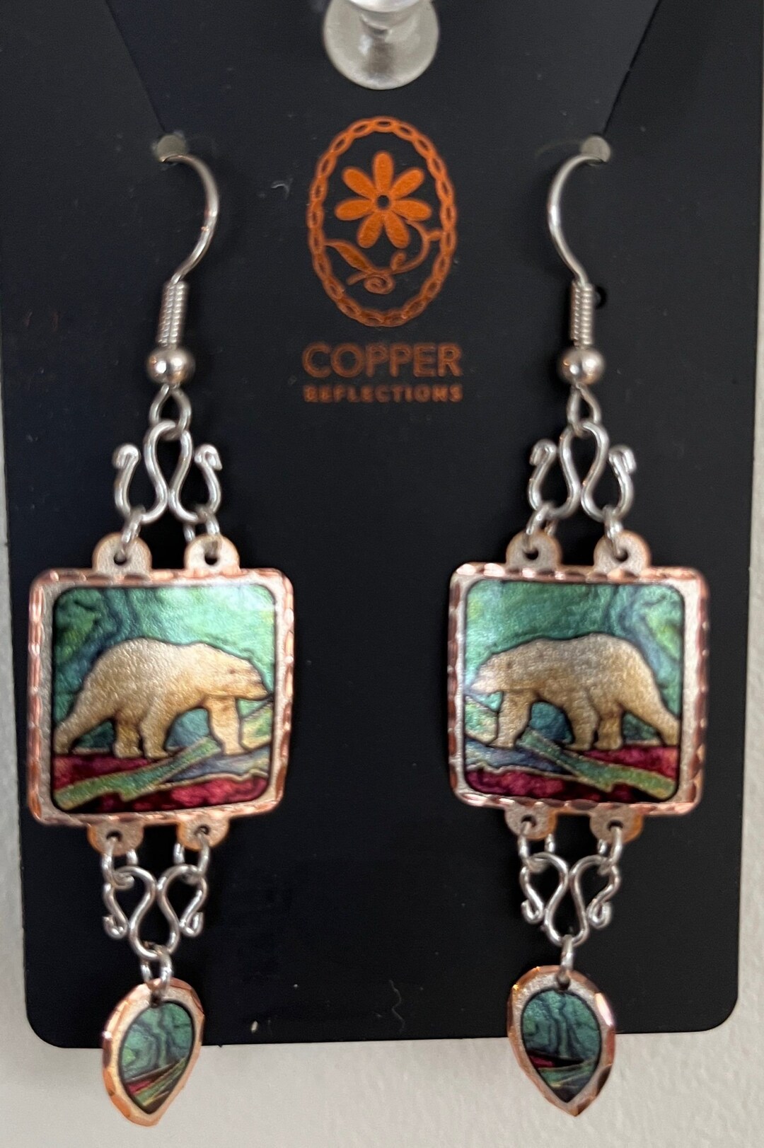 First Nations Copper Silver Plate Earrings Pacific North West Coast ...
