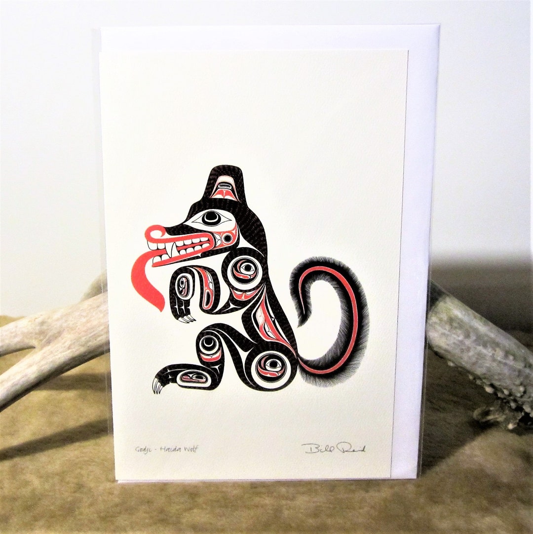 Haida First Nations ''wolf'' Pacific North West Coast Native Indigenous ...