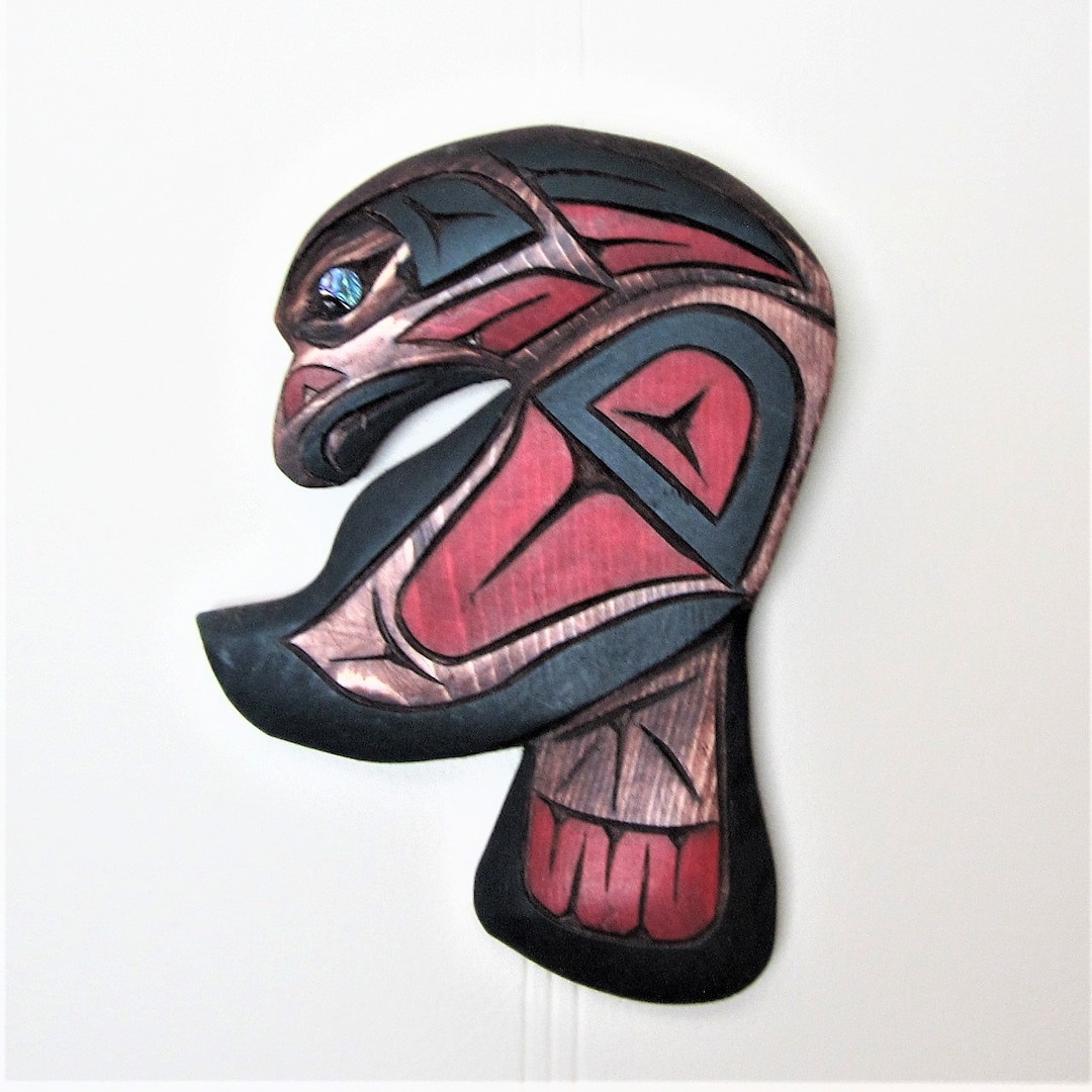 Coast Salish First Nation 'raven' Carving Pacific North West Native ...