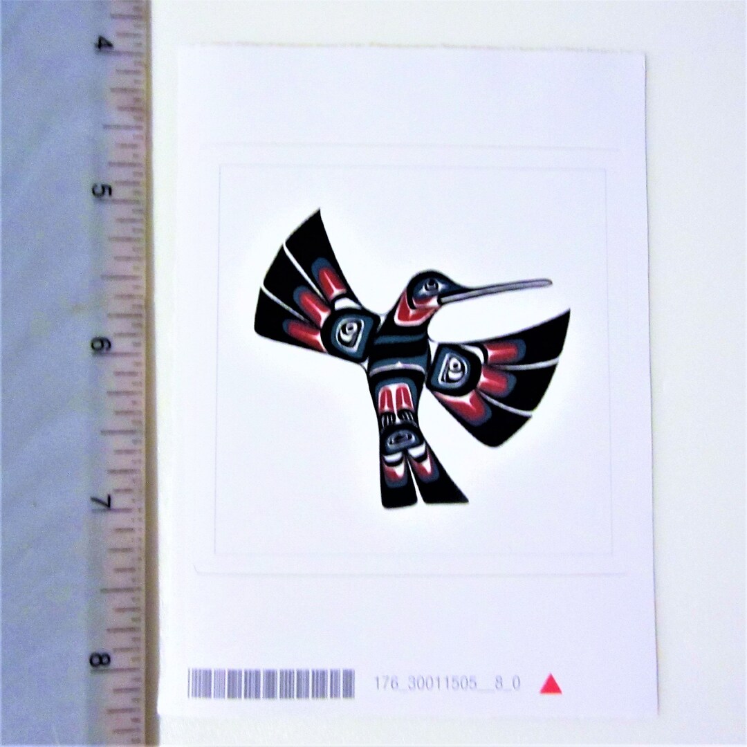 First Nations ''hummingbird'' Sticker Decal Pacific North West Coast ...