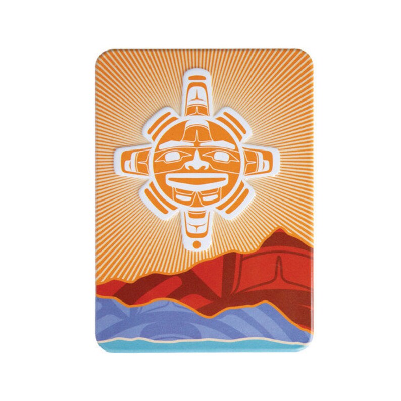 Tlingit First Nations 'chilkat Sun' Embossed Metal Fridge Magnet ...