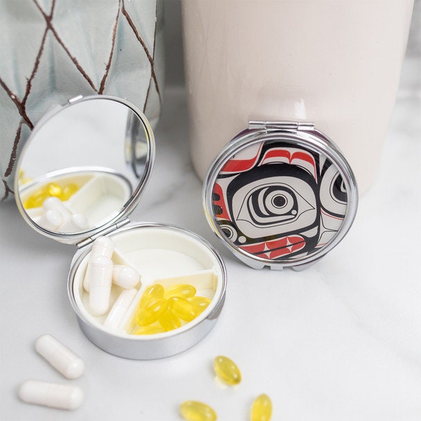 Tsimshian First Nation 'matriarch Bear' Pill Case With Mirror Pacific ...