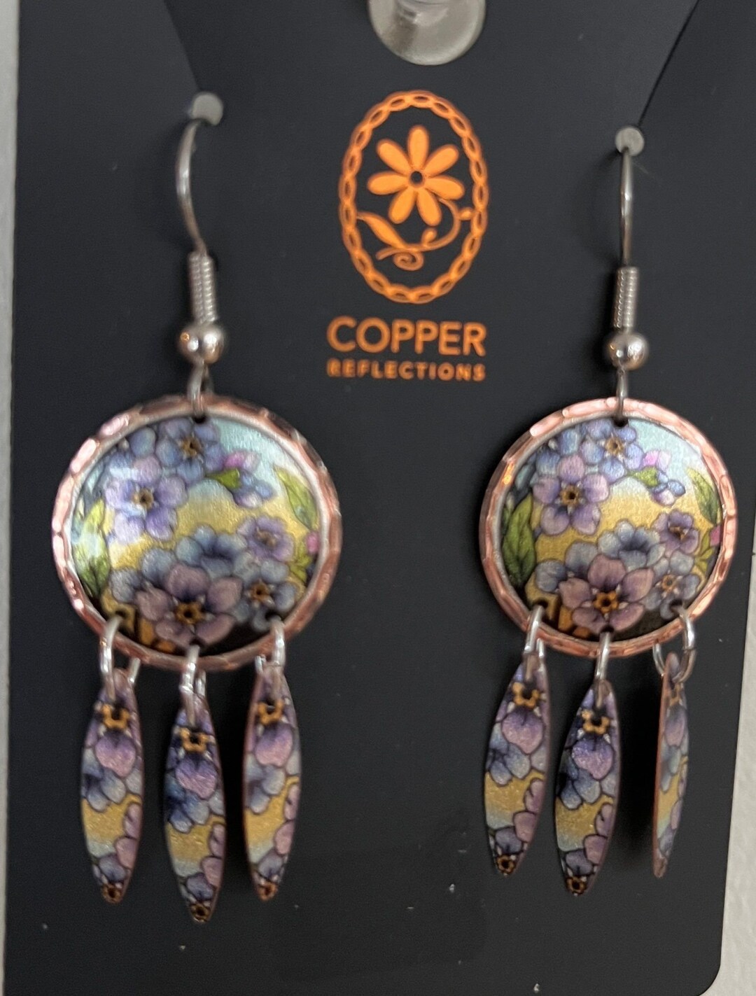 First Nations Copper Silver Plate Earrings Pacific North West Coast ...