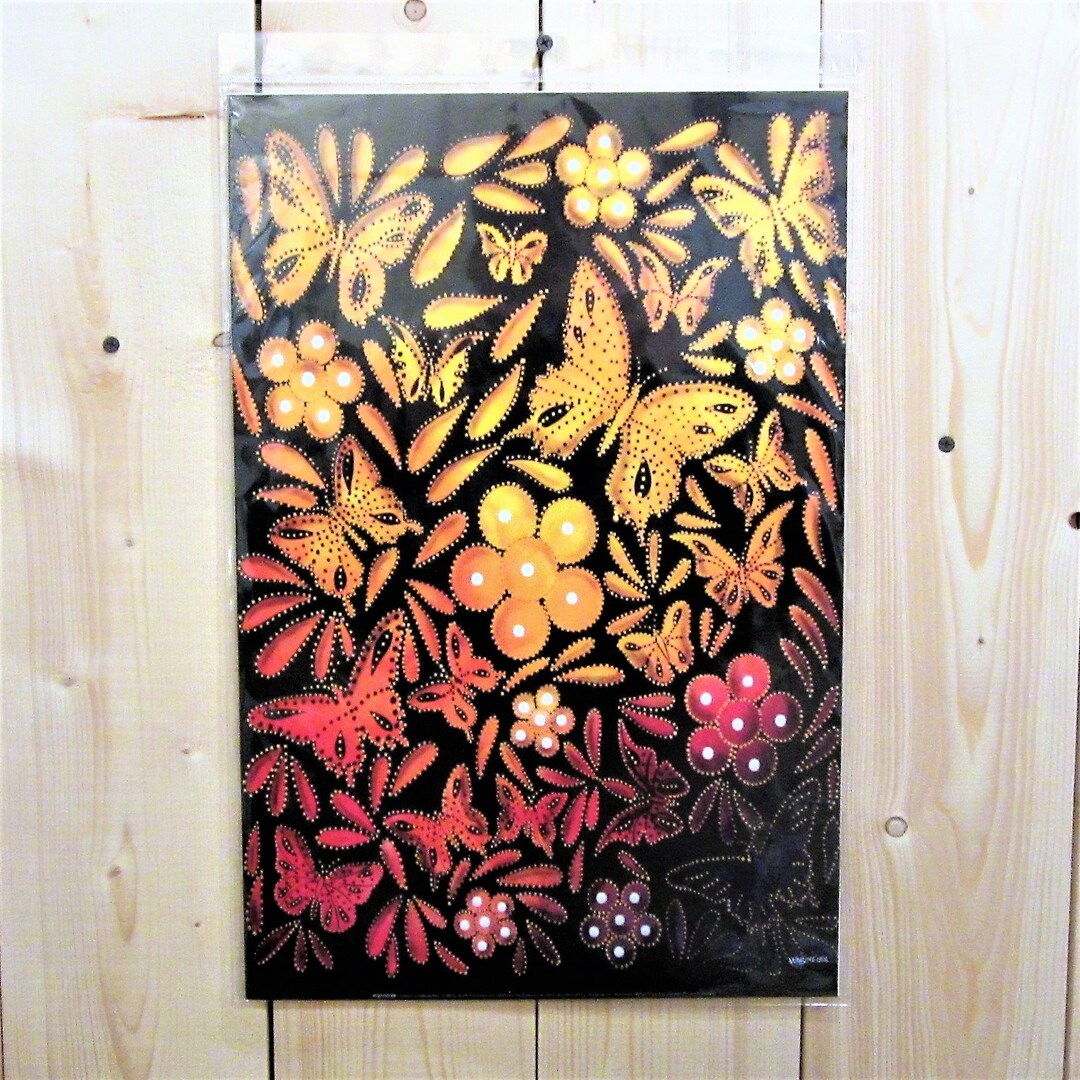 Cree First Nation 'flowers and Butterflies' Contemporary Sub Arctic ...