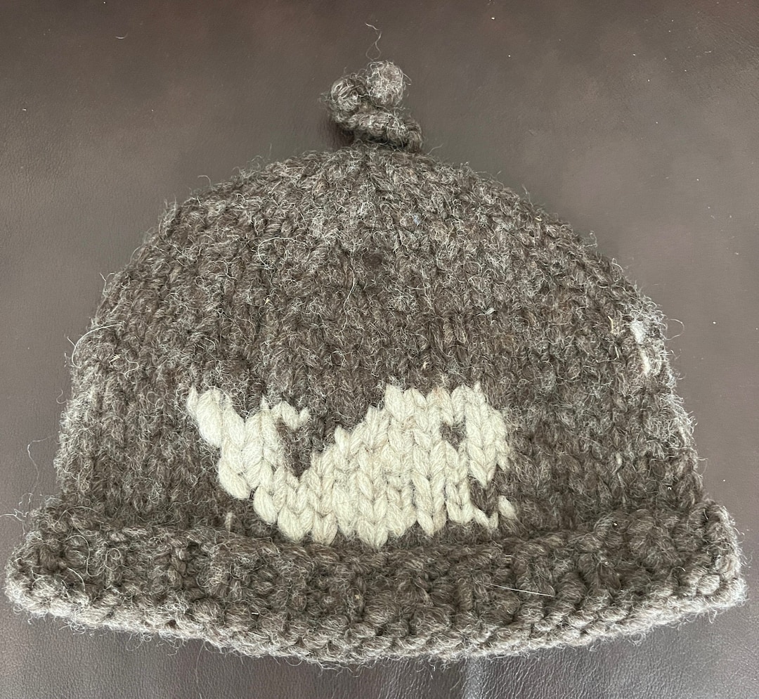 Coast Salish Cowichan First Nation 'whale' Knit Adult Touque Winter Hat ...