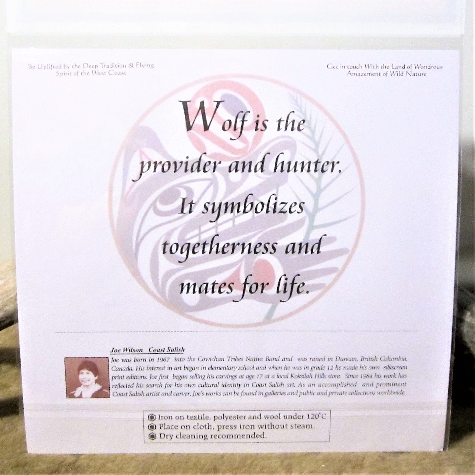 Coast Salish First Nations 'wolf' Large 7'' Embroidered Patch Pacific ...