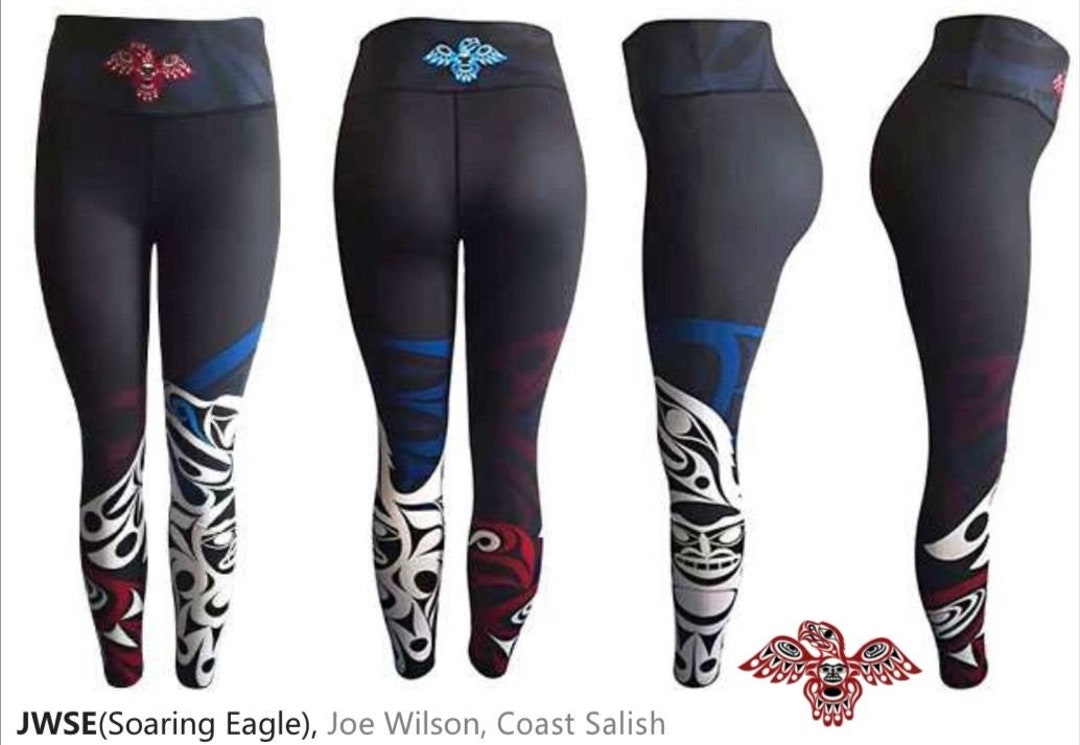 Coast Salish First Nation 'soaring Eagle' Ladies Leggings Size XL Extra ...