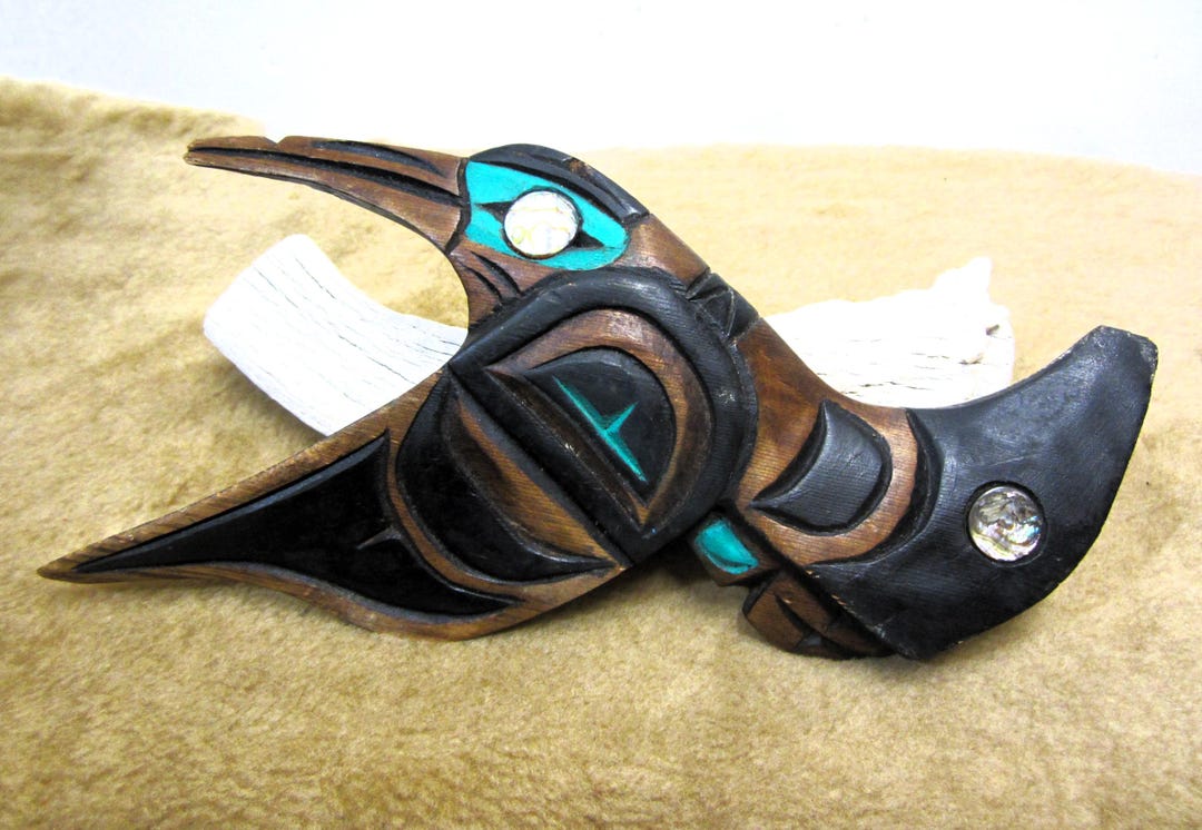 Nuu Chah Nulth First Nation 'hummingbird' Carving Pacific North West ...