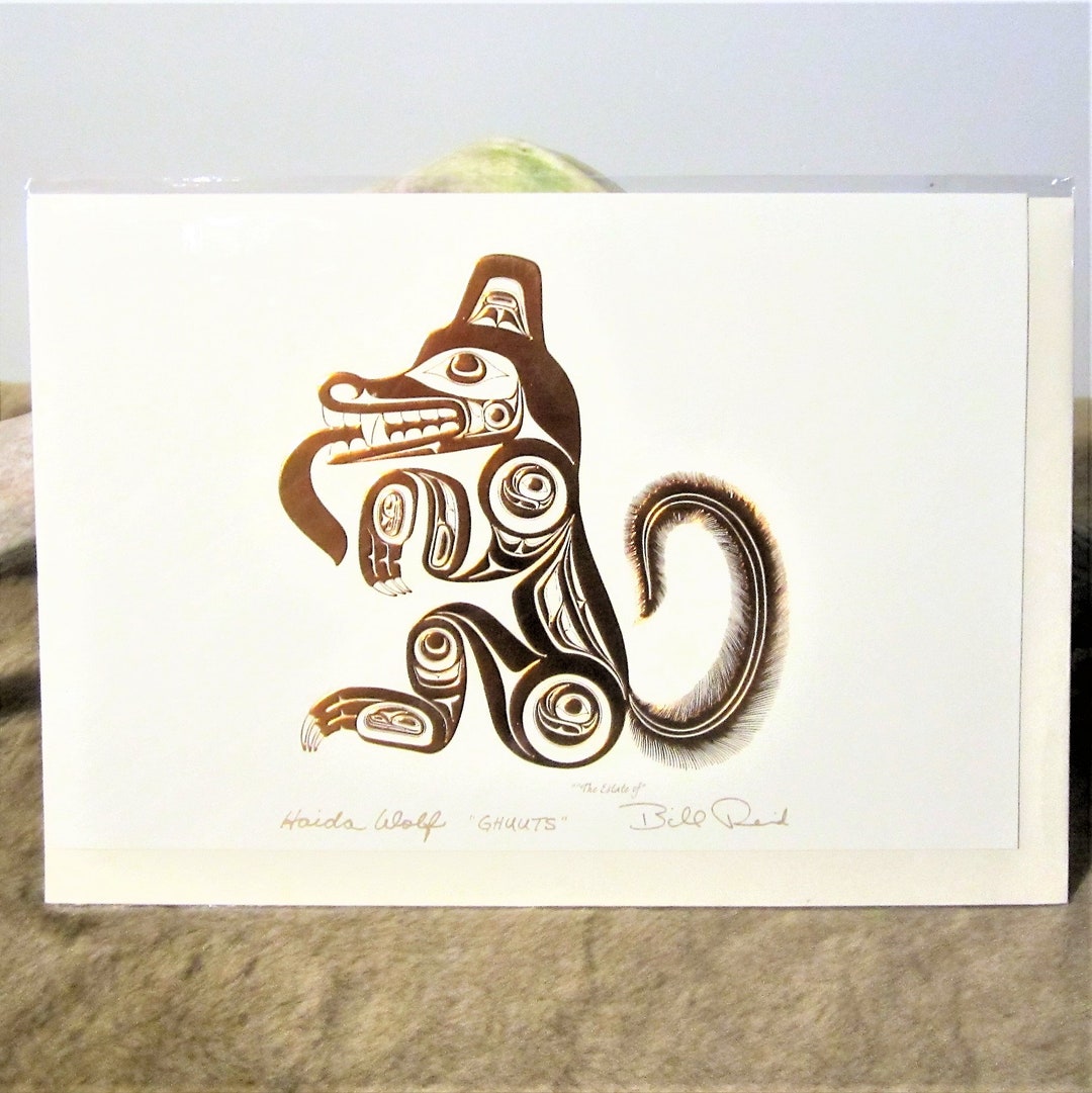 Haida First Nations ''wolf'' Pacific North West Coast Native Indigenous ...