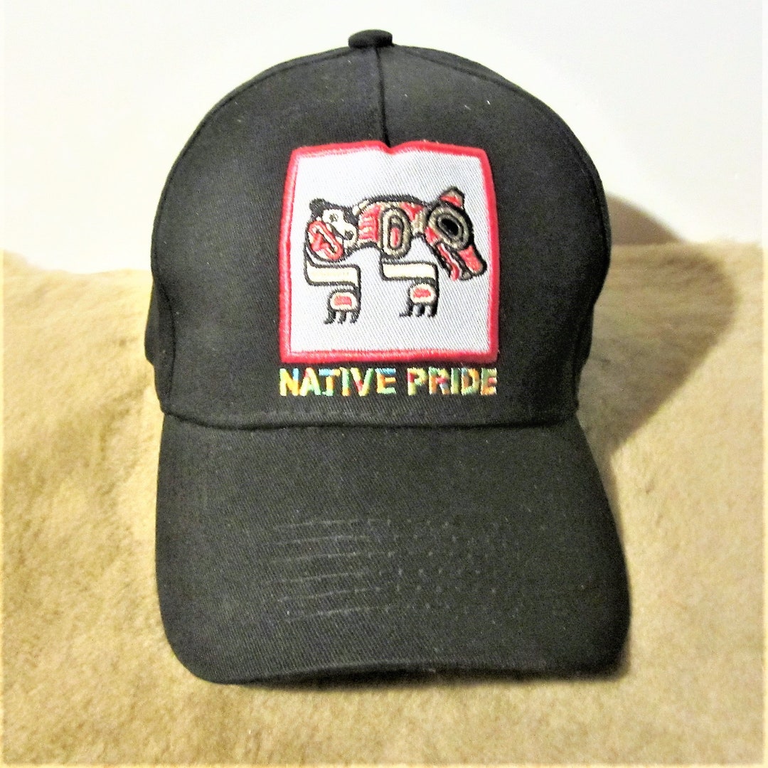 First Nations Native Pride 'bear' Back Strap Ball Cap Hat Pacific North ...