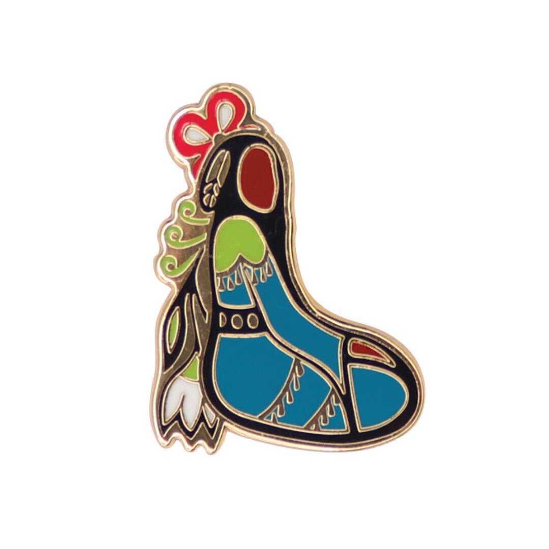 Anishinaabe First Nations 'her Jingle Dress' Enamel Pin Brooch Eastern ...