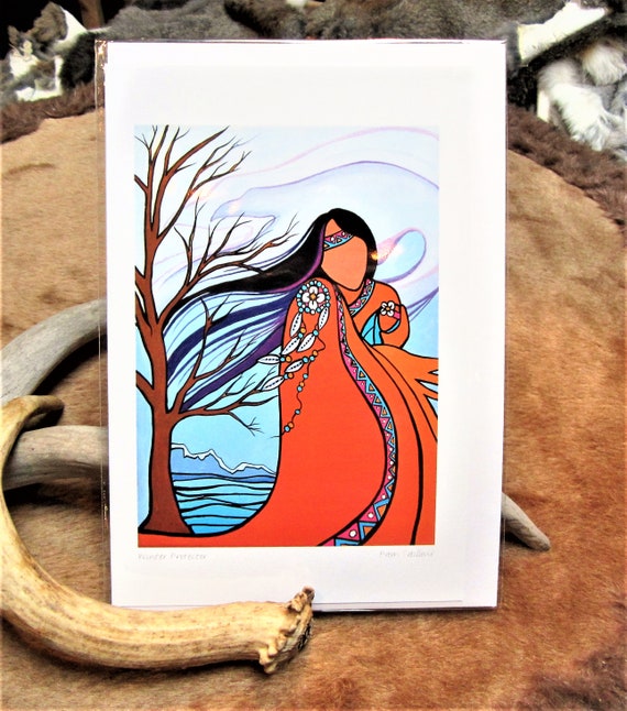 Huron Indian Art In Doubt Of Track, "iroquois" Indian Artwork By