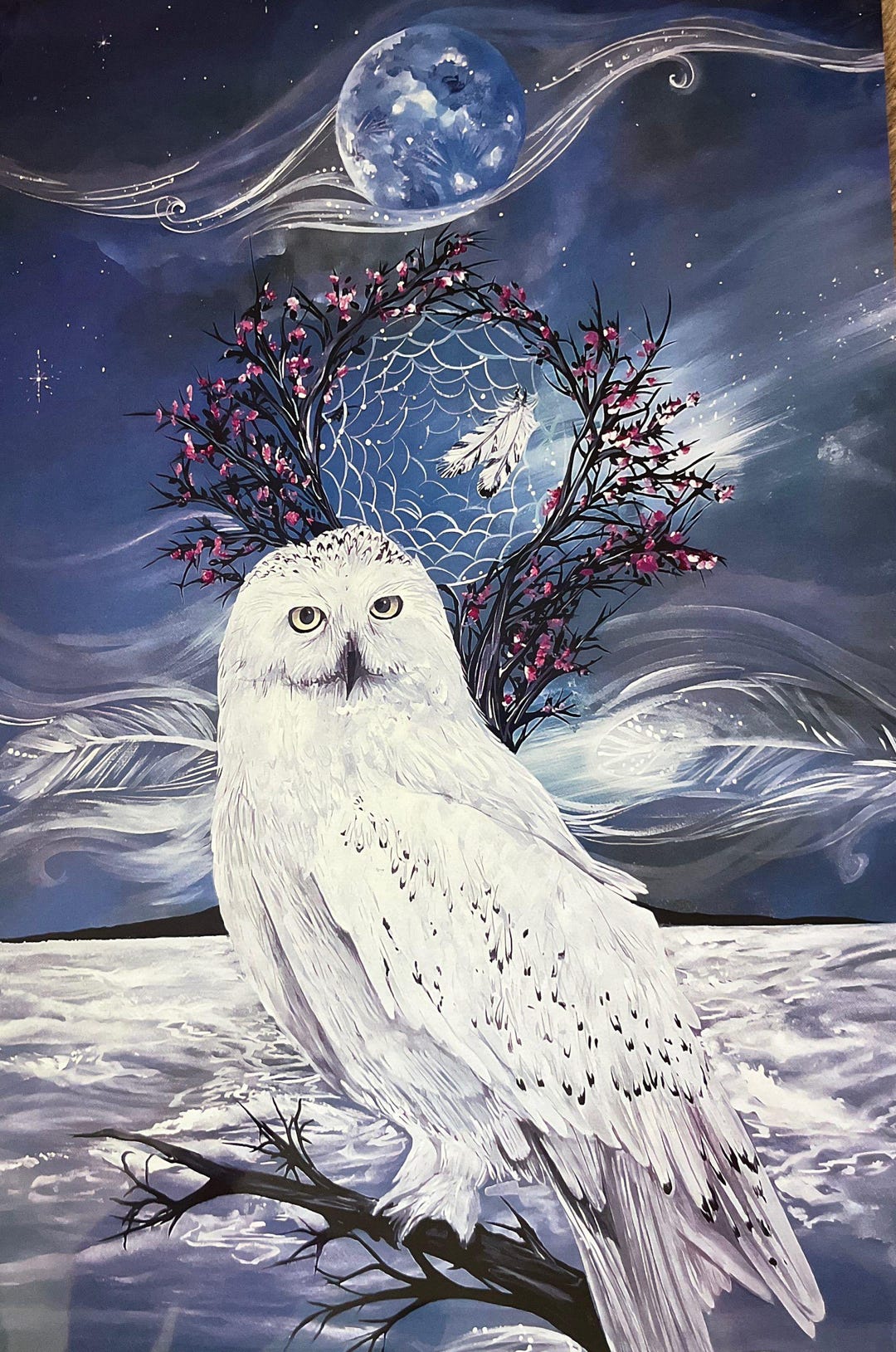 Metis Cree First Nation 'midnight Wisdom' Contemporary Great Plains Sub ...