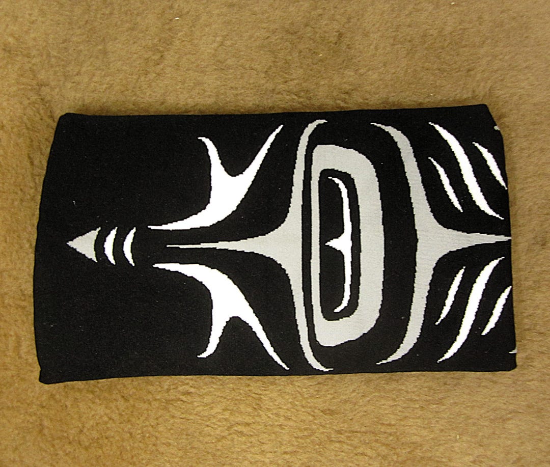 Coast Salish First Nation 'feather' Stretchable Headband Pacific North ...
