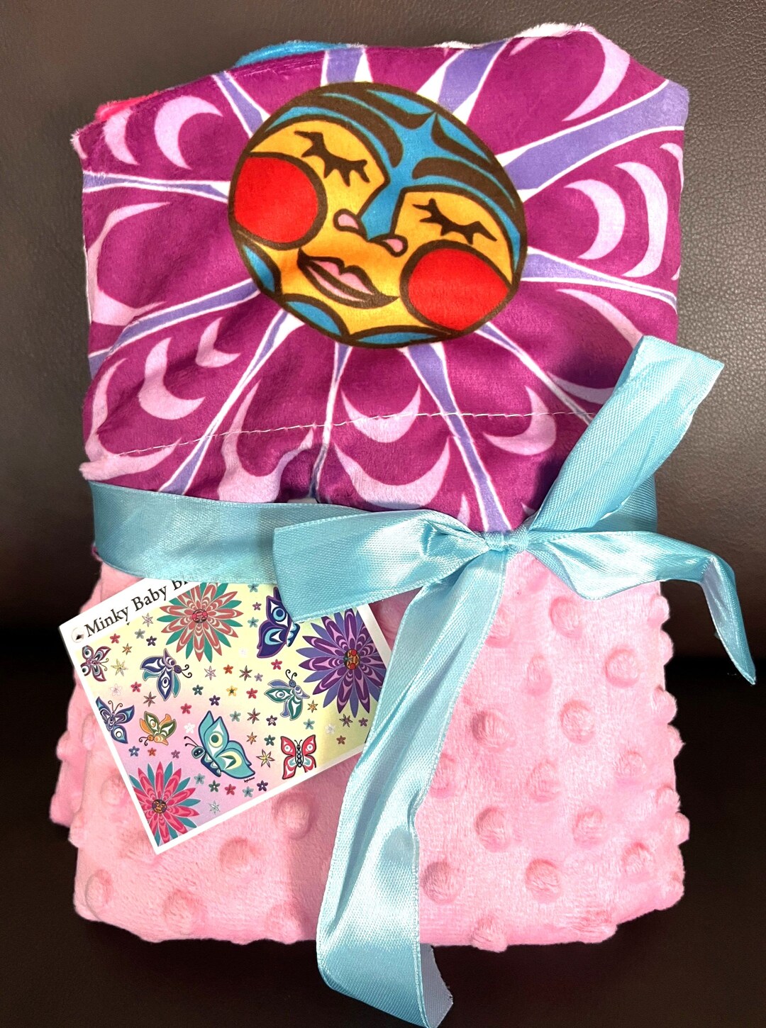 Coast Salish First Nation Minky 'butterfly & Flower' - Etsy