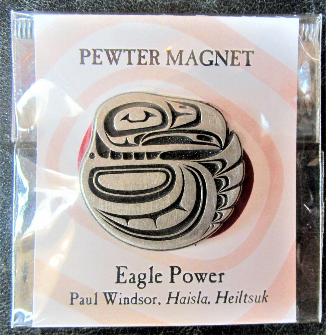Haisla Heiltsuk First Nation 'eagle Power' Pewter Stick on Fridge ...