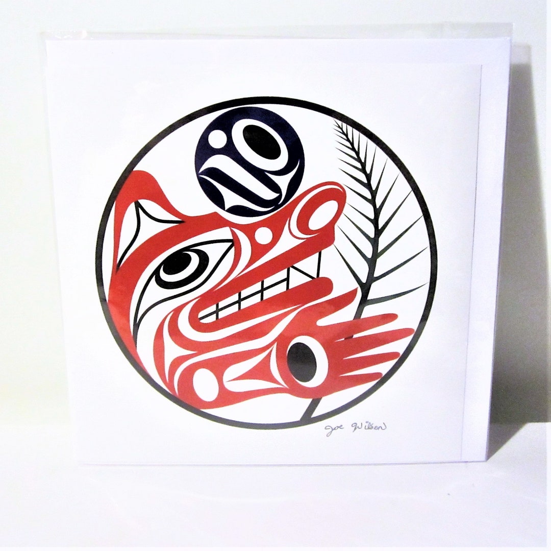 Coast Salish First Nations ''wolf Moon'' West Coast Native Indigenous ...