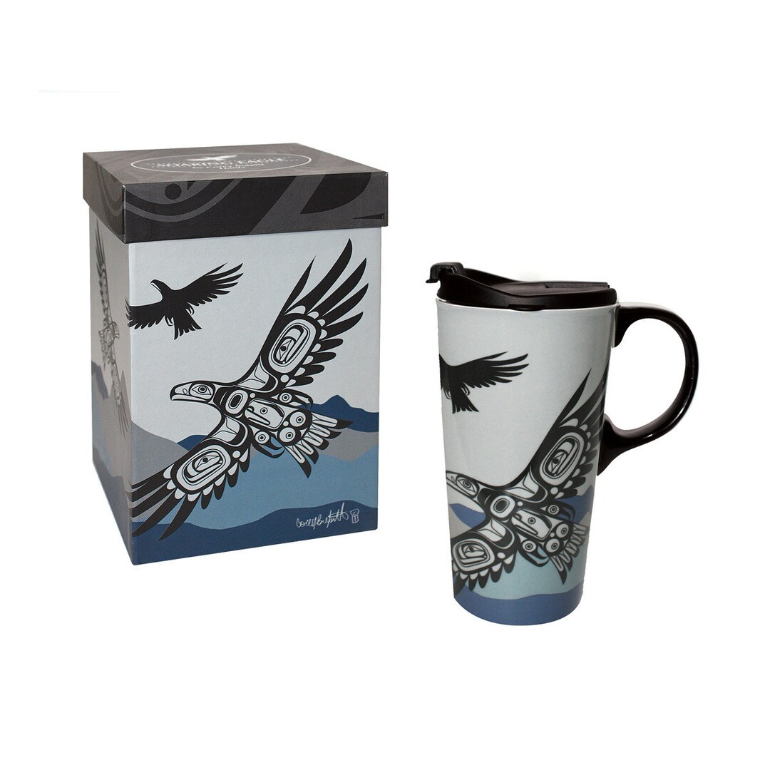 Haida First Nation 'soaring Eagle' Perfect 17oz Travel Mug Pacific ...
