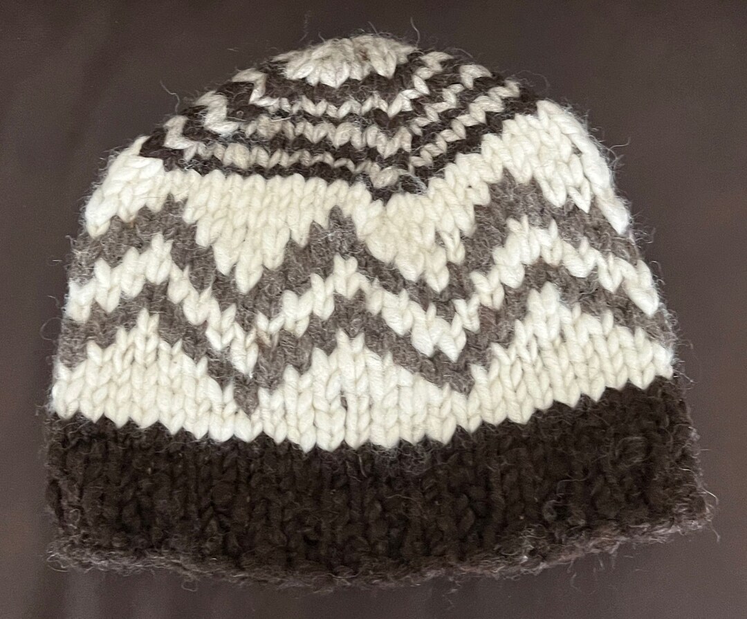 Coast Salish Cowichan First Nation 'form Line' Knit Adult Touque Winter ...