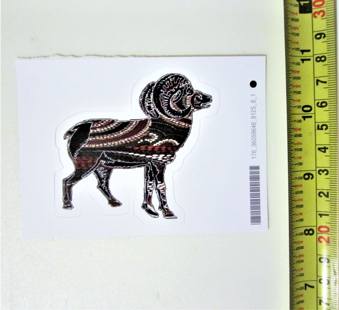 First Nations ''mountain Ram'' Sticker Decal West Coast Native ...
