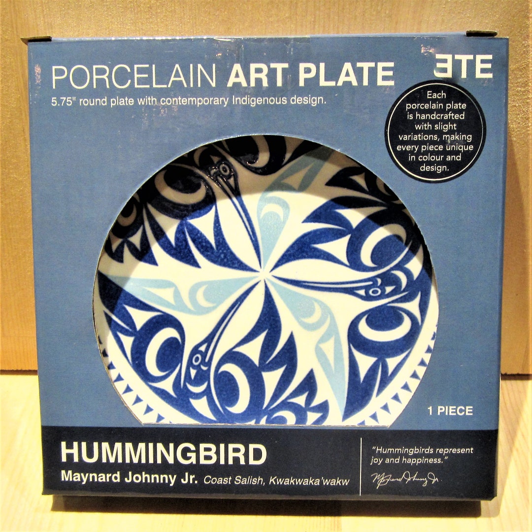 Coast Salish, Kwakiutl First Nation 'hummingbird' 5 3/4'' Porcelain Art ...