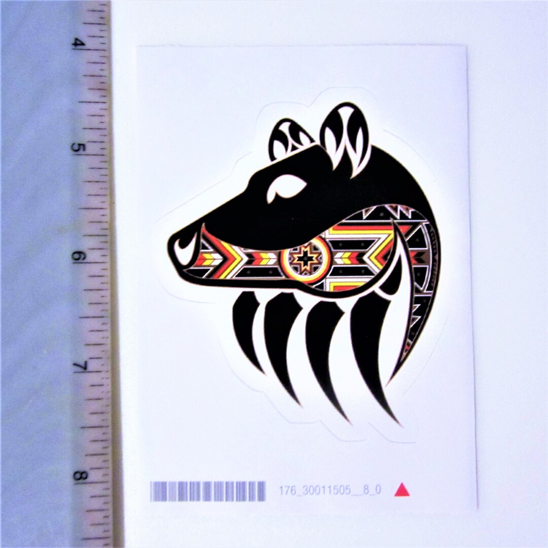 First Nations ''bear'' Sticker Decal Native Westcoast Indigenous Art - Etsy